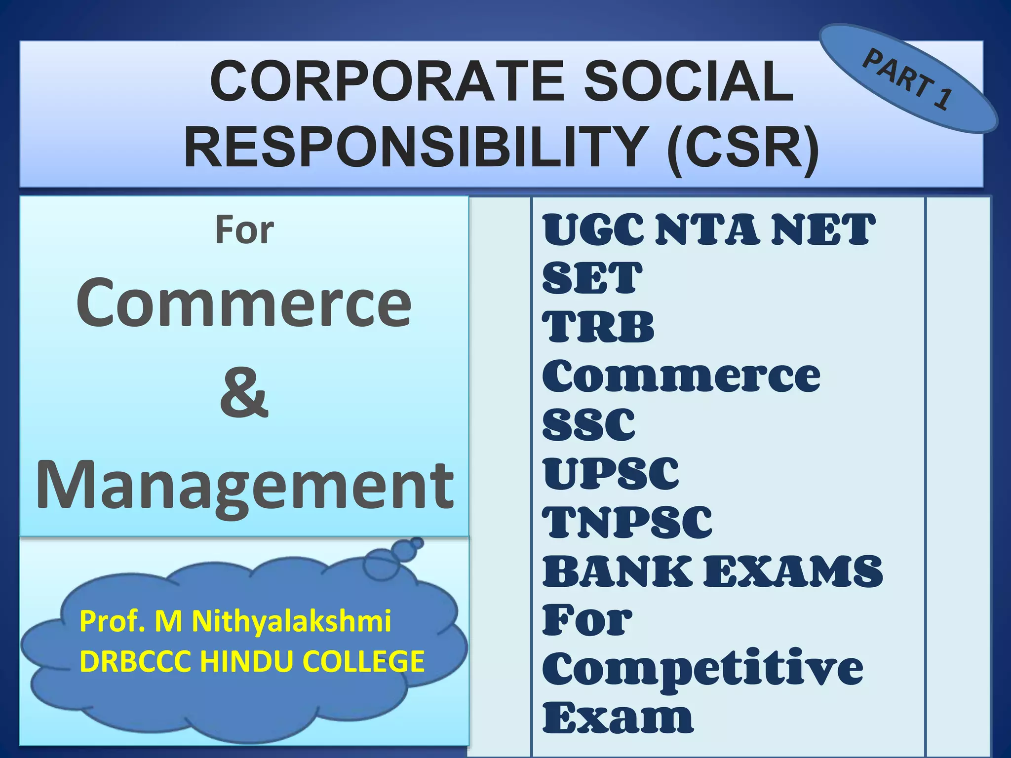 CORPORATE SOCIAL RESPONSIBILITY | PPTX