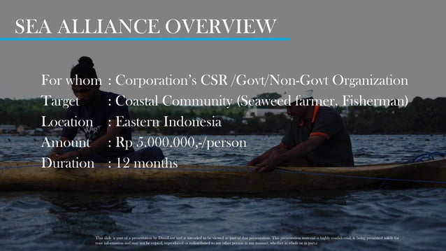 DanaLaut CSR Partnership program: SEA ALLIANCE | PPT