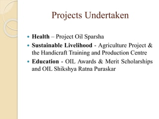CSR Policy of ONGC and Oil India Ltd | PPTX