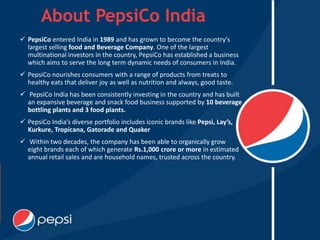 Csr policy of pepsico india | PPTX