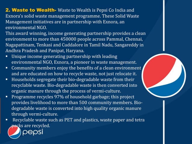 Csr policy of pepsico india | PPTX