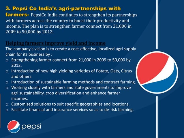 Csr policy of pepsico india | PPTX