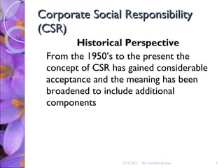 Corporate Social Responsibility ppt. | PPT