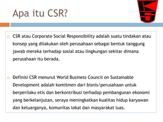CORPORATE SOCIAL RESPONSIBILITY PT. KRAKATAU STEEL (persero) Tbk | PPT