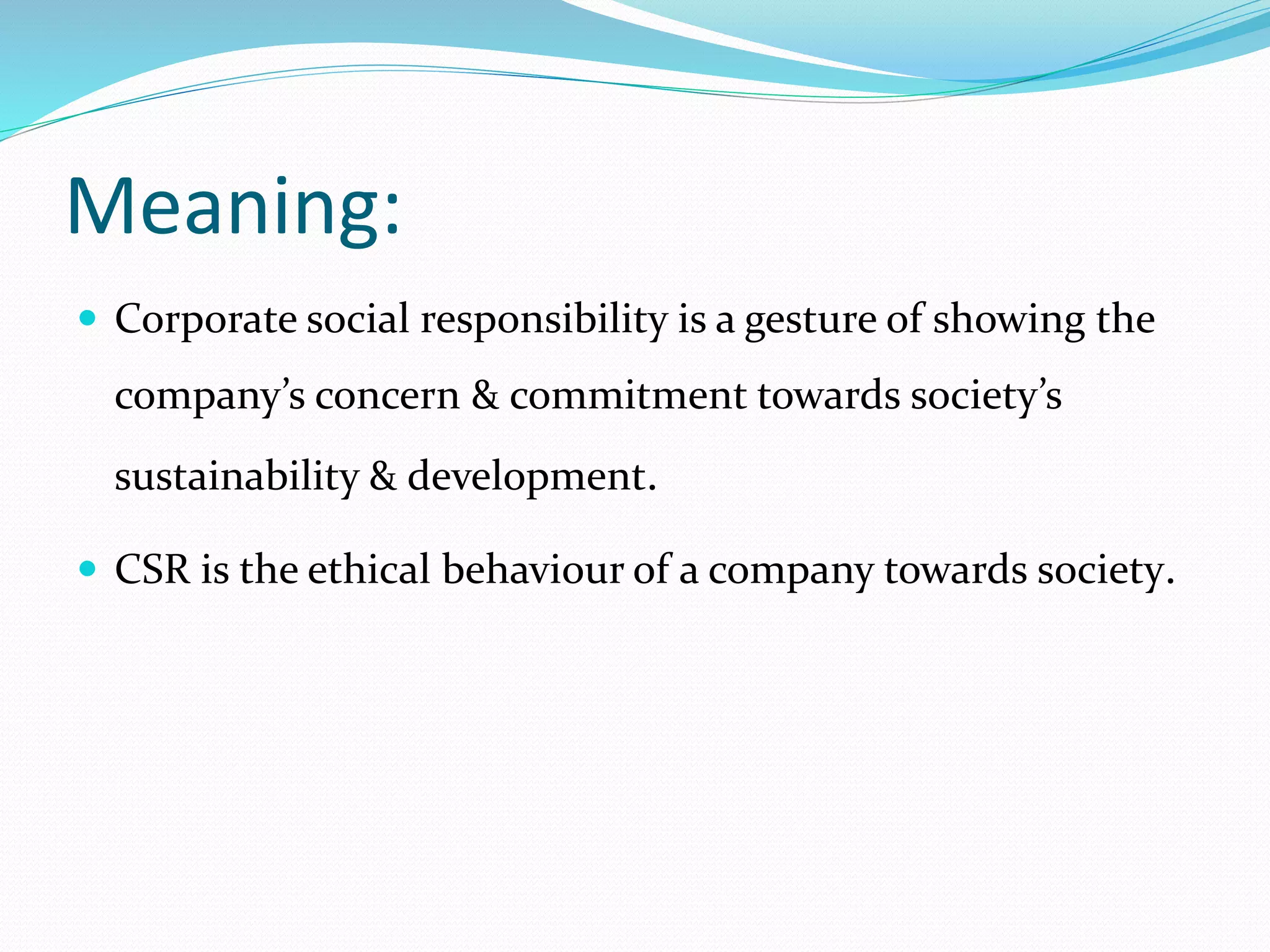 corporate social responsibility | PPTX