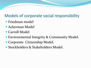 corporate social responsibility | PPTX