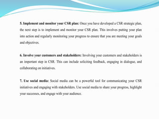 Corporate social responsibility power point presentation.pptx | Green ...