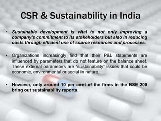 CSR & Sustainability in the Indian Pharmaceutical Sector - Focus on GSK ...
