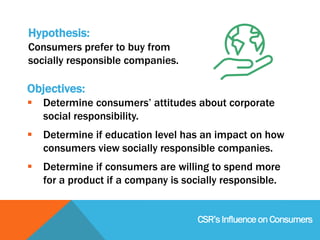 CSR and It's Influence on Consumers | PDF | Undergraduate Education ...