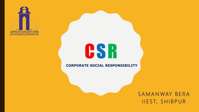 CSR from Indian Perspective | PPT