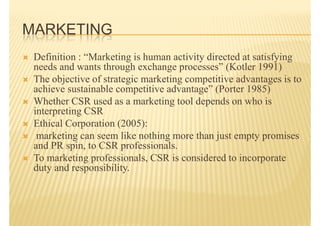 csr and marketing | PDF