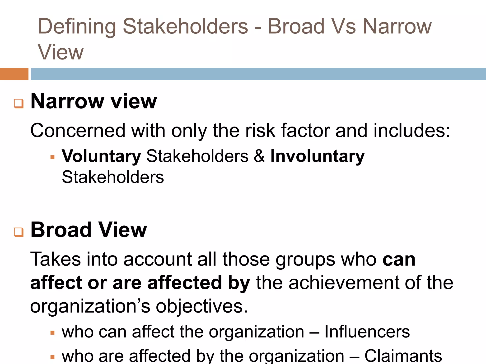 CSR Presentation by Group 3 - Stakeholder theory | PPTX
