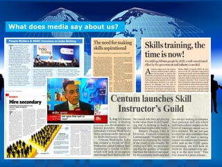 Centum Learning - Skilling for CSR | PPT