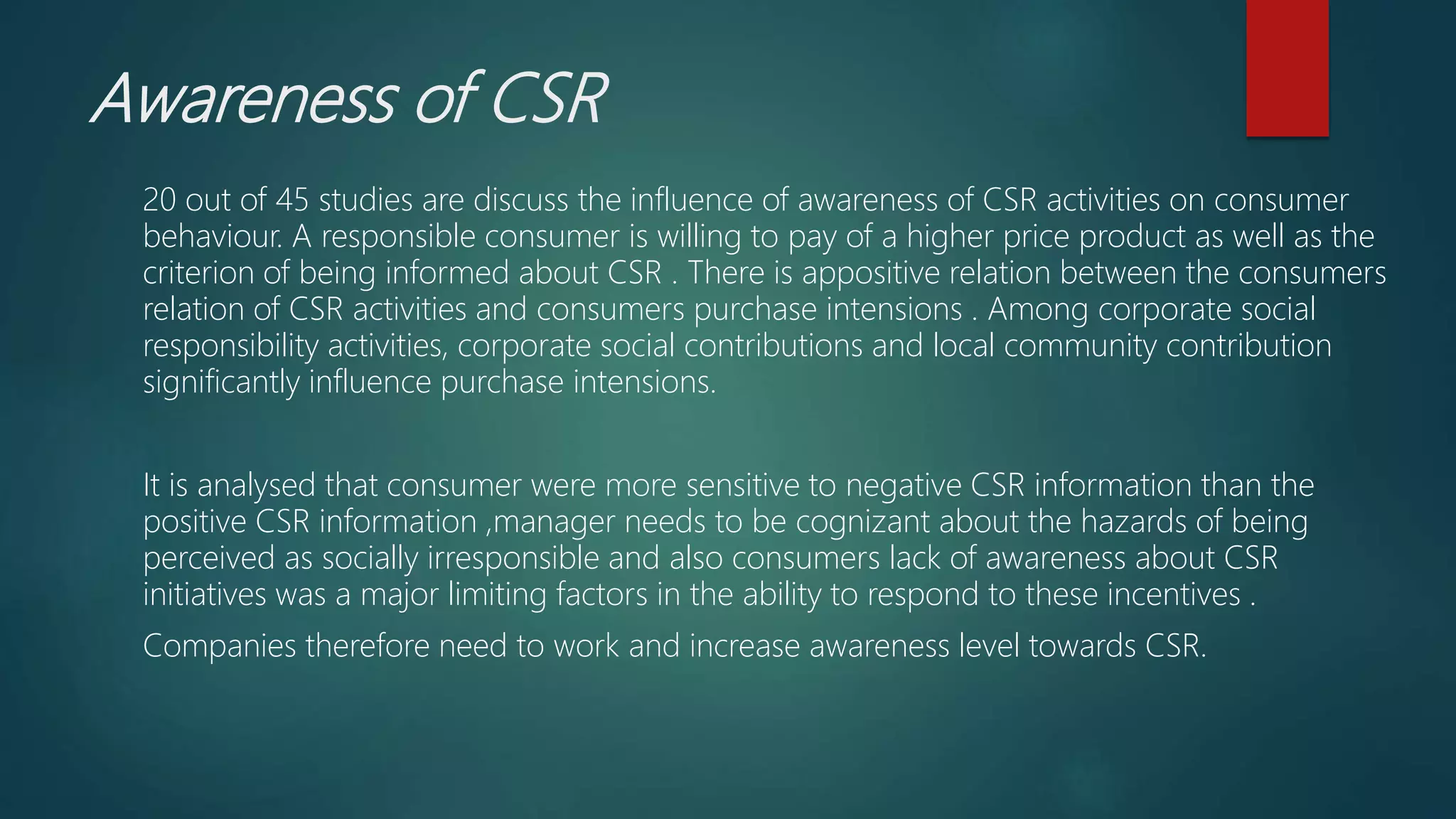 Corporate social responsibility(CSR) presentation self study | PPTX