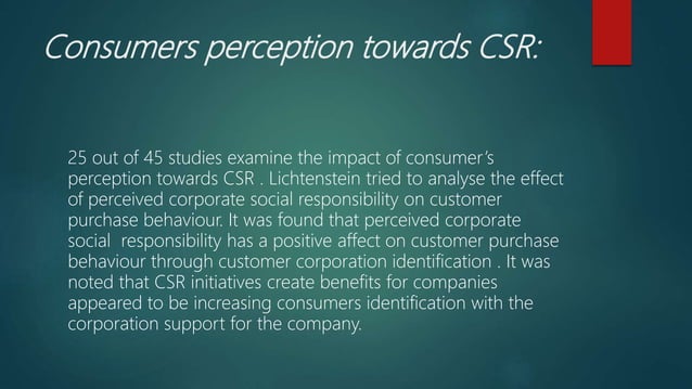 Corporate social responsibility(CSR) presentation self study | PPT ...