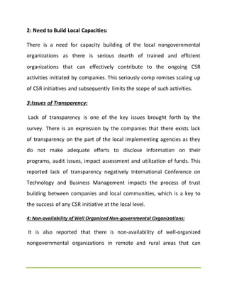 Project on Corporate social responsibility | DOCX