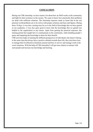 Corporate Social Responsibility Project | PDF
