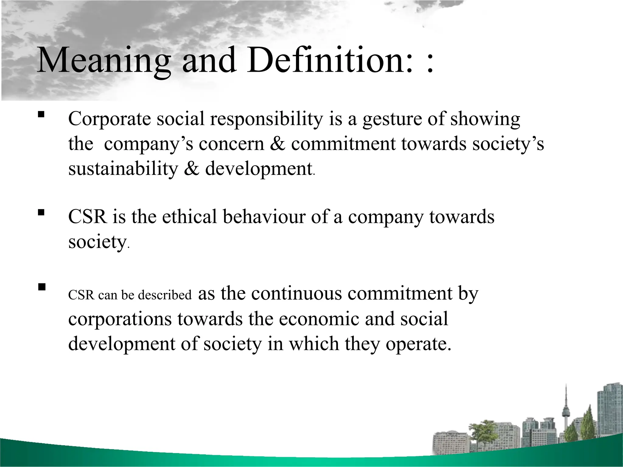 Corporate social Responsibility and Business Ethics | PPTX