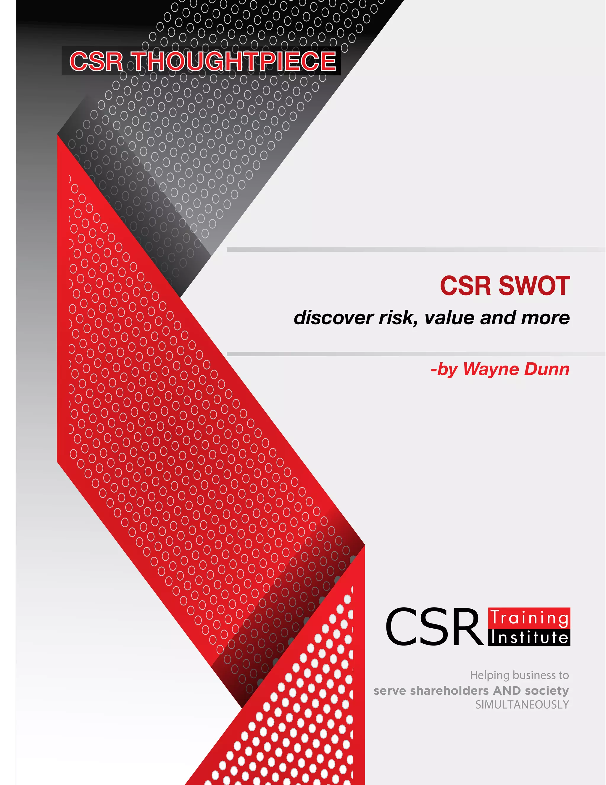 CSR SWOT: Discover Risk, Value & More | PDF