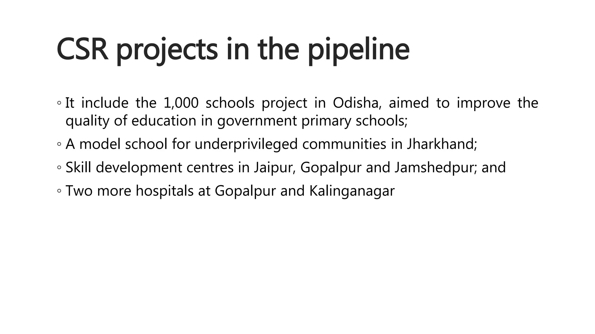 Csr @ tata steel | PPTX