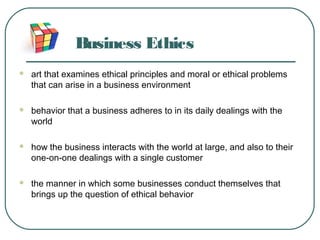 Ethical Dilemmas in Business | PPT