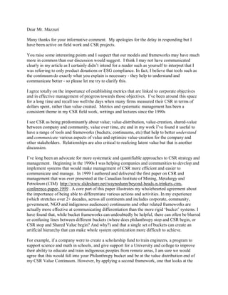 CSR Value Continuum: Value Distribution to Value Creation | PDF