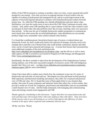 CSR Value Continuum: Value Distribution to Value Creation | PDF