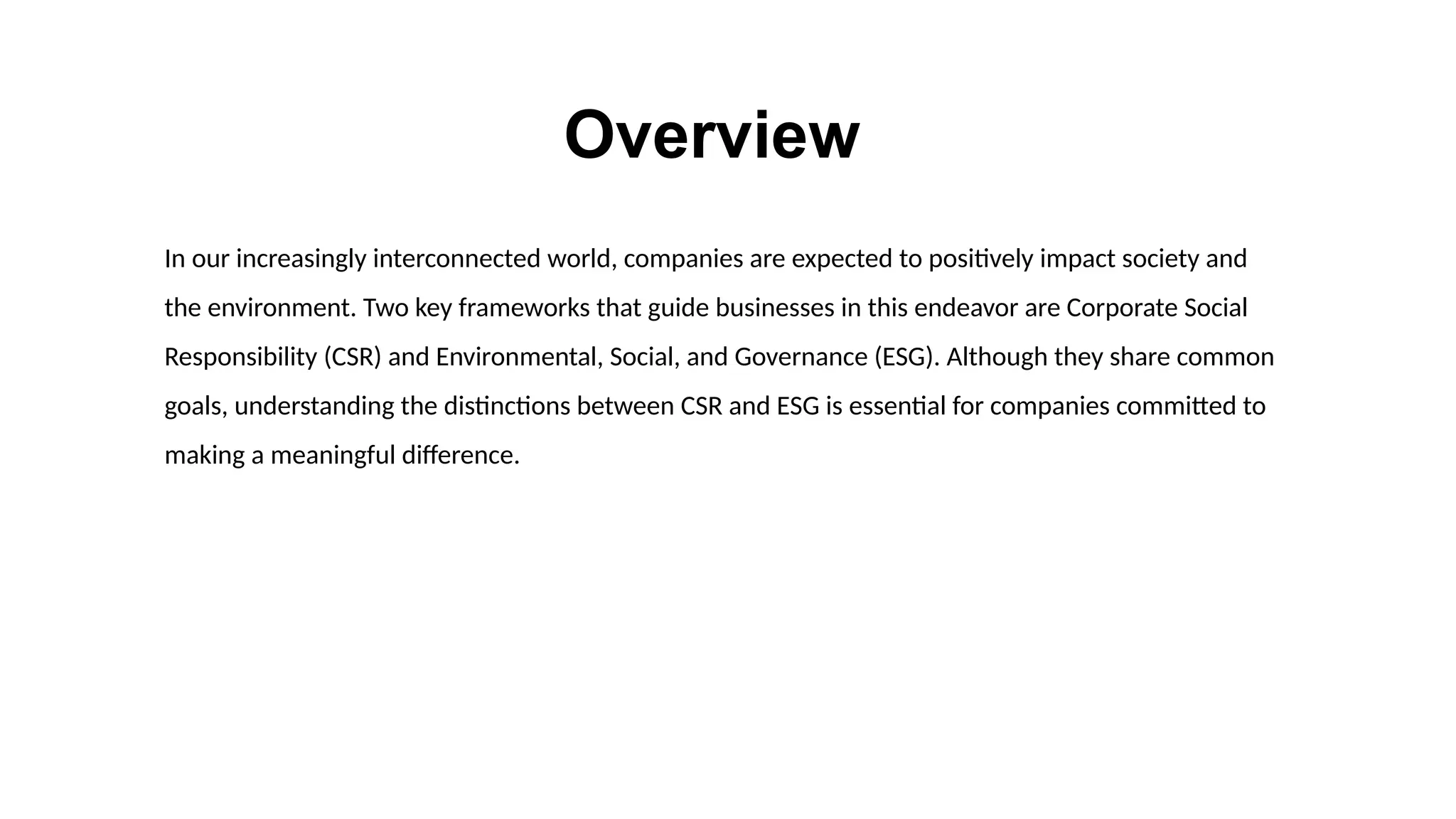 CSR vs. ESG: Understanding the Key Differences and Why Both Matter.pptx