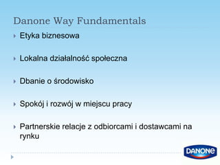 CSR w Danone | PPTX | Business | Business and Finance