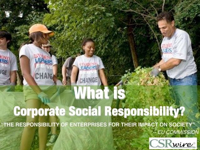 Corporate Social Responsibility...How CSRwire can be your partner | PPT
