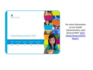 General Mills' Focus on Health | PPT