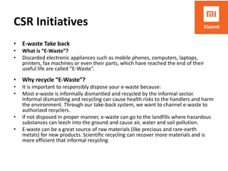 Csr xiaomi report | PPTX