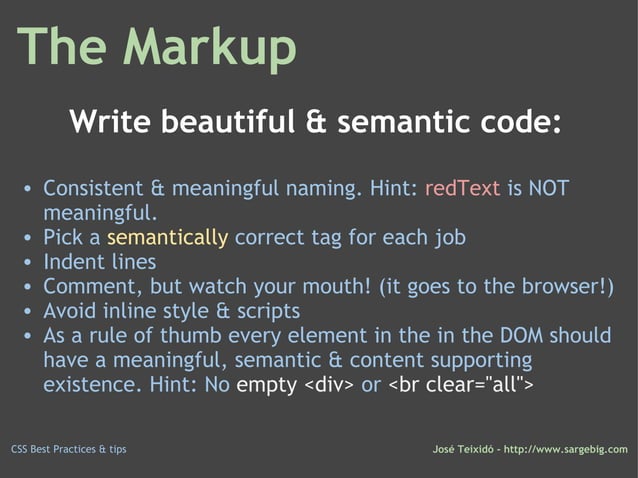 CSS Best practices | PPT