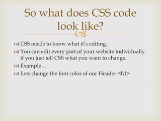 Cascading Style Sheets | PPTX