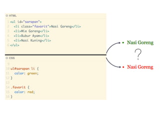 CSS Dasar #10 : Specificity | PDF