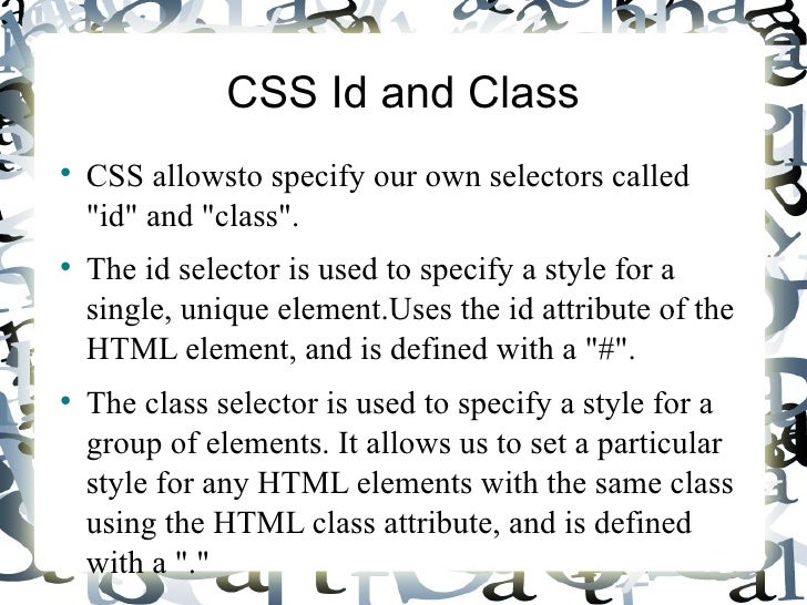 Css