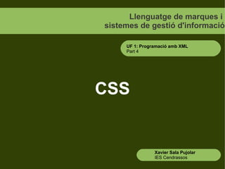 Css en XML | PPT