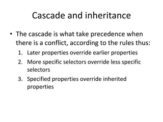 An Introduction to CSS | PPT