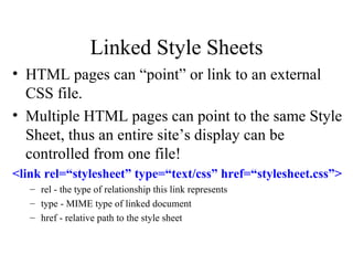 Cascading Style Sheets | PPT