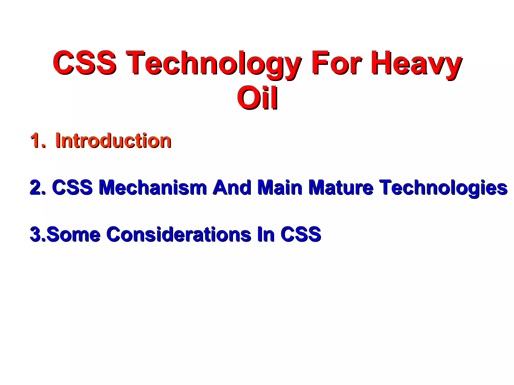 Cyclic Steam Injection | PPS