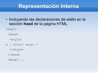 Hojas de estilo CSS (Cascade Style Sheets) | ODP