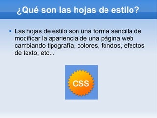 Hojas de estilo CSS (Cascade Style Sheets) | ODP