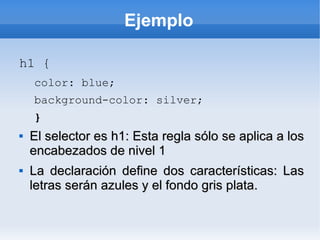 Hojas de estilo CSS (Cascade Style Sheets) | ODP