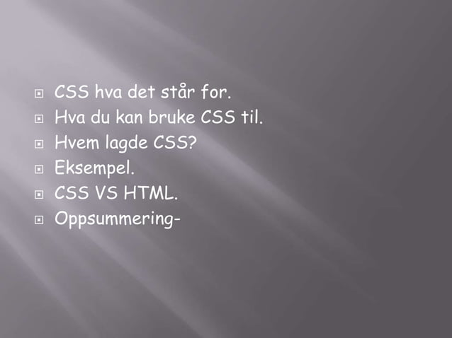 Css | PPT | Free Download