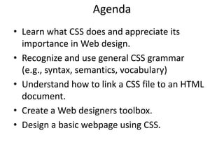 Introducing Cascading Style Sheets | PPTX