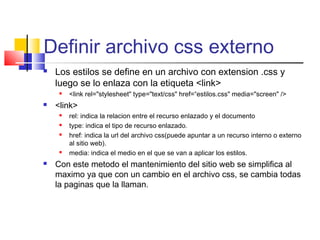 Hojas de Estilo | PPT