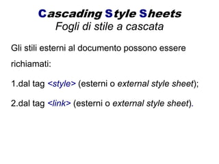 Css - Appunti | PPT | Web Design and HTML | Internet