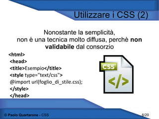 Introduzione al CSS | PDF