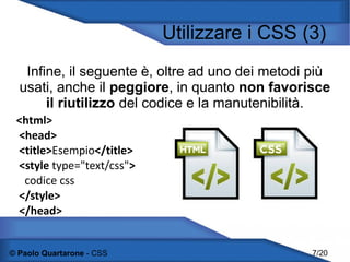Introduzione al CSS | PDF