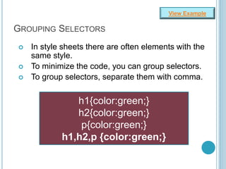 Introduction to CSS | PPT